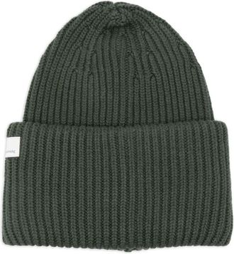 Nine In The Morning bonnet en laine à design côtelé - Vert