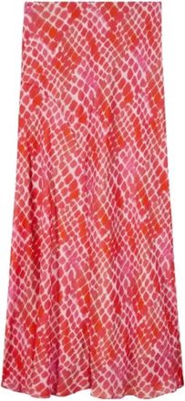 Patrizia Pepe Femme, Jupes, Rouge, Taille: 36 FR Midi Viscose Skirt