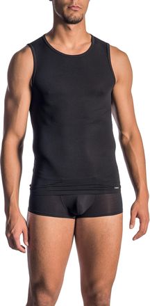 Olaf Benz Herren Tanktop schwarz Mikrofaser/Funktion unifarben