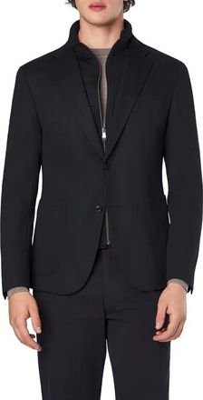 Joop Herren Sakko blau meliert Slim Fit