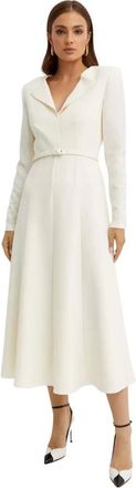 Roland Mouret Femme, Robes, Beige, Taille: 38 FR Robe Midi