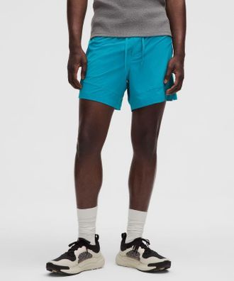 lululemon Swift Leichte Shorts ohne Liner SLNSH Kollektion für Männer - 15 cm - Größe 2XL in Indian Ocean