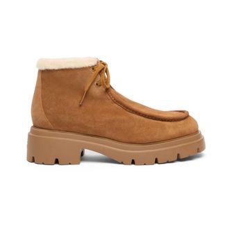 Stuart Weitzman Hudson Shearling Chukka - - Shoes - Damen - Braun - 40 EU