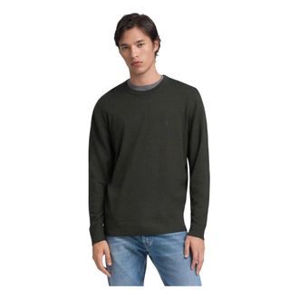 Replay Homme, Pulls, Vert, Taille: S Pull en mélange de laine avec broderie