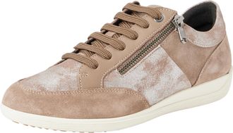 Geox D Myria C Sneaker, DK Taupe, 35 EU