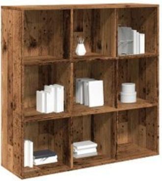 Les Tendances Armoire à livres vieux bois 98x29x97,5