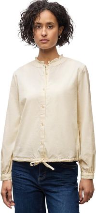 Street One Damen 3412230 Cordbluse mit Tunnelzug, Soft beige, 42