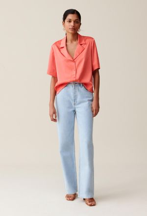 Claudie Pierlot Chemise fluide satin&eacute;e