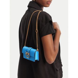 Pinko Handtasche PINKO Love One Micro C. AI 24-25 PCPL 100064 A0F1 Blau