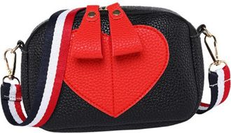 UPKOCH PU Schultertasche Damen Crossbody Bag mit Herzmotiv Leichte Umhängetasche für Mädchen Großer Stauraum Langlebiges Material für Party und Alltag