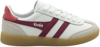 Gola Cuir Viper pour femme, Blanc/cerise/corail/gomme, 41 EU