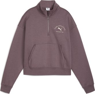 Puma Damen Class Kurzes Sweatshirt M, Raisin Purple