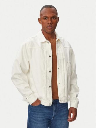 Tommy Hilfiger Jeansjacke MW0MW45096 Wei&szlig; Regular Fit