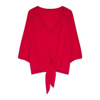 Fiorella Rubino Femme, Blouses et Chemises, Rose, Taille: 56 FR Blouse en viscose avec au bas