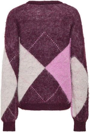 Only Strickpullover ONLNOEME LIFE LS JQ O-NECK KNT Materialmix, regular fit