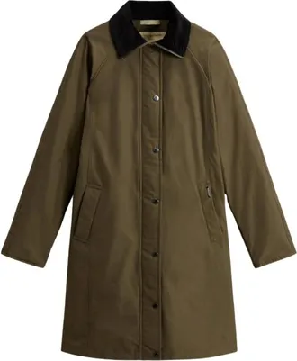 Woolrich Femme, Manteaux, Vert, Taille: 42 FR Manteau Ramar Clothcon Pana