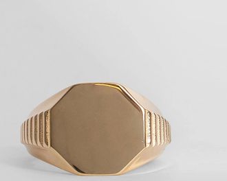 Emanuele Bicocchi Gold-Plated Signet Ring