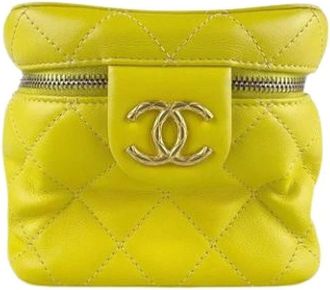 Chanel Mini sac en cuir Pre-owned - Femme - Pre-owned - Jaune - Taille: ONE Size