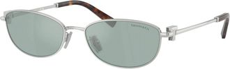Tiffany & Co. unisex, Accessoires, Gris, Taille: 56 MM Oval Lunettes de soleil