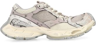 Balenciaga Womens Stapler Low-Top Sneakers Grey Polyurethane Trainers