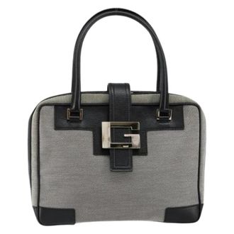 Gucci Pre-owned Vintage Canvas Handbag - - Pre-owned - Damen - Grau - ONE SIZE