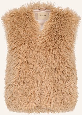 Smith & Soul Kunstfell-Weste beige