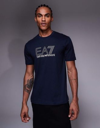 Emporio Armani Armani - EA7 - T-Shirt in Marineblau