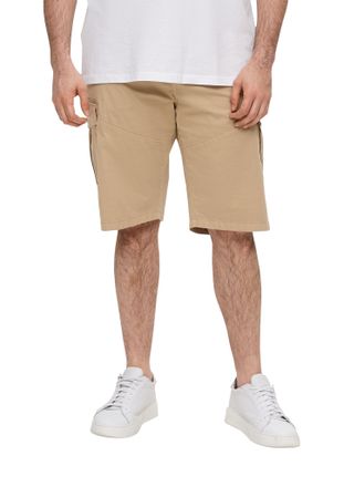 s.Oliver Relaxed: Cargo-Bermuda mit Garment Dye