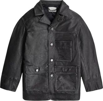 G-Star Veste de travail en cuir - Homme - Vestes - Noir - Taille: XL