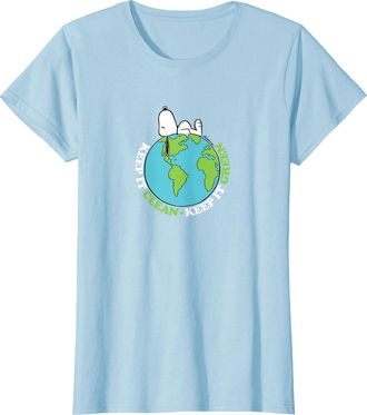 Peanuts Earth Day Snoopy Halten Sie es sauber Halten Sie es gr&uuml;n T-Shirt