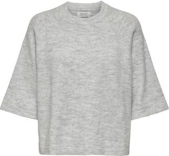 Only Pull en Maille ONLSIMONI Pull en Maille Light Grey Melange XS Light Grey Melange XS