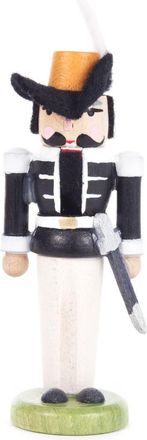 Dregeno Seiffen eG Mini Nussknacker Musketier schwarz