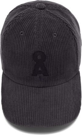 Armedangels Unisex Kappe aus Bio-Baumwoll Mix YENAAS CORD Dark Steel