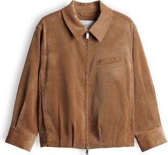 OPUS Cordjacke mit Ballonsaum Regular Fit