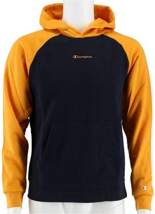 Champion Kapuzenpullover Hoodie American Classic Small Logo (gefüttert) navyblau/gelb Jungen