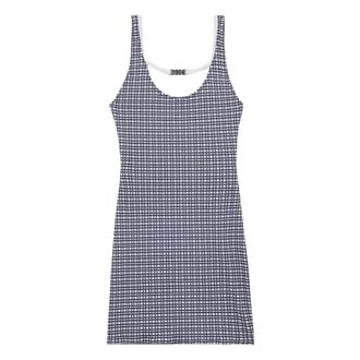 GCDS Vichy Minikleid - - Dresses - Damen - Schwarzk - XS