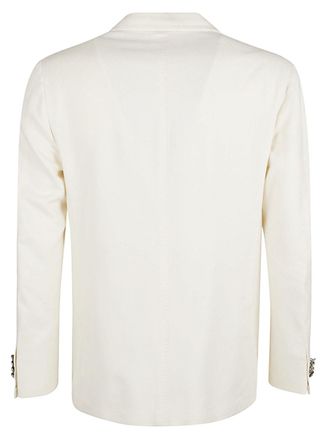 Sartorio Single-Breasted Wool Blazer - Cream