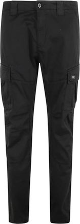 C.P. Company C.p. Company, Homme, Pantalons, Noir, Taille: L Pantalon Cargo Ergonomique en Sateen Stretch