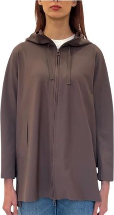 Duno Femme, Sweatshirts et sweats &agrave; capuche, Brun, Taille: 40 FR Veste zipp&eacute;e &agrave; capuche