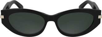Calvin Klein Womens Sunglasses CK25502S - Black with Solid Grey Lens