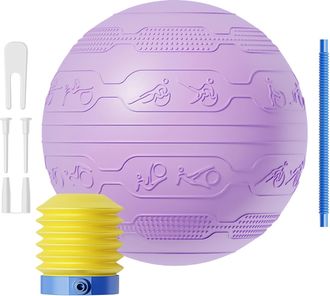Generico Fitnessball - Aufblasbare Yoga-B&auml;lle f&uuml;r Heimtraining | rutschfeste Mehrzweckausr&uuml;stung f&uuml;r das Fitnessstudio zu Hause, Training, Fitness und Stretchi