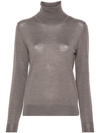 P.A.R.O.S.H. pull en maille intarsia - Marron