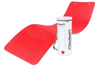 Theraband Thera-Band Gymnastikmatte Rot 190 x 60 x 1,5 cm mit Umh&auml;ngetasche