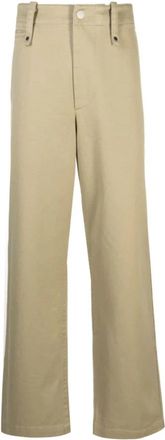 Burberry Beige Baumwollhose mit G&uuml;rtelschlaufen - - Trousers - Herren - Beige - S