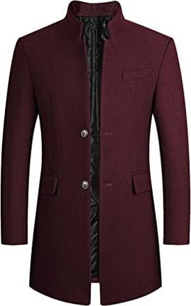 Generic Manteau dhiver chaud pour homme - Veste daffaires funky blazer pour homme - Coupe ajust&eacute;e - Tenue de loisirs longue - Mode - Pour mariage - Blazer ten