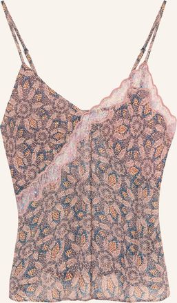 BA&SH Ba&Sh Top Tizy Mit Spitze rosa