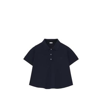 Loewe Polo trap&egrave;ze en coton m&eacute;lang&eacute;