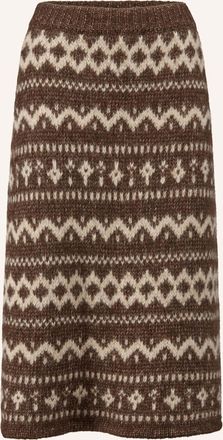 Hessnatur Hessnatur Hessnatur Strickrock Relaxed Aus Alpaka Mit Bio-Baumwolle braun