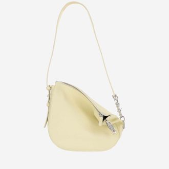 Burberry Womens Small Knight Leather Shoulder Bag Yellow