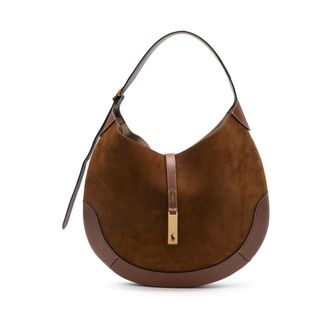 Ralph Lauren Femme, Sacs, Brun, Taille: ONE Size Foldover Shoulder Bag